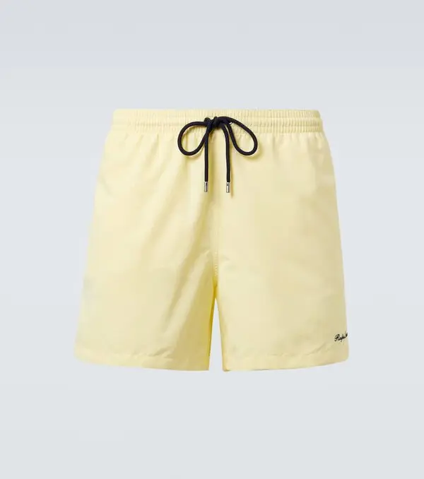 Ralph Lauren Logo Swim Trunks - Yellow