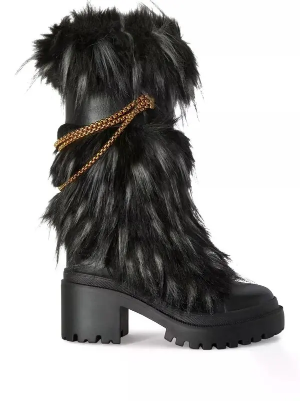 GIUSEPPE ZANOTTI 70mm Amaia Chain Boots - Black