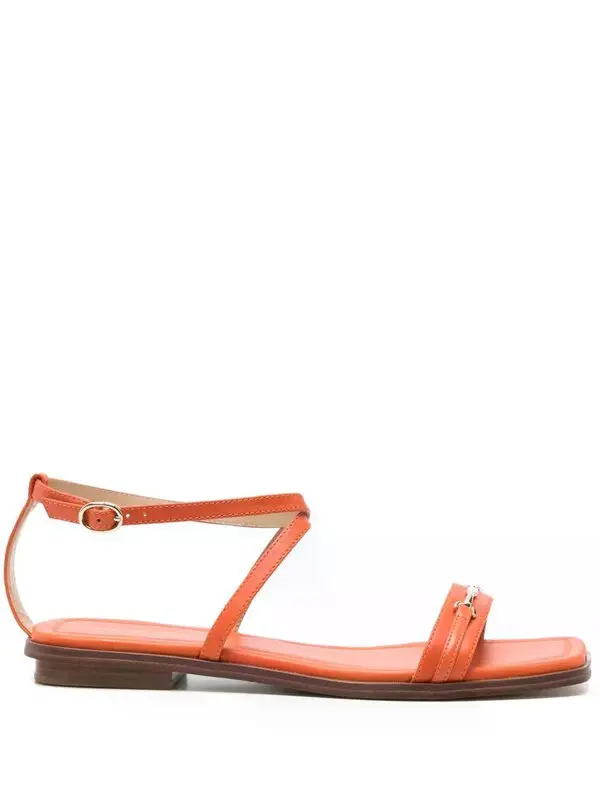 Michael Kors Leather Flat Sandals
