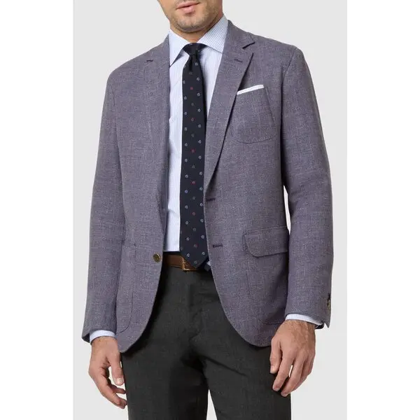 Sid Mashburn Ghost Melange Wool & Linen Sport Coat