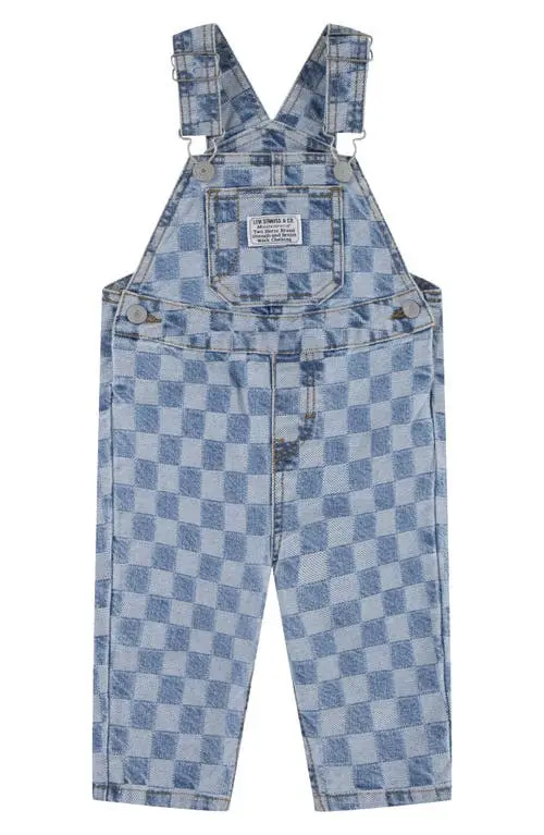 LEVI'S Check Textured Denim Overalls