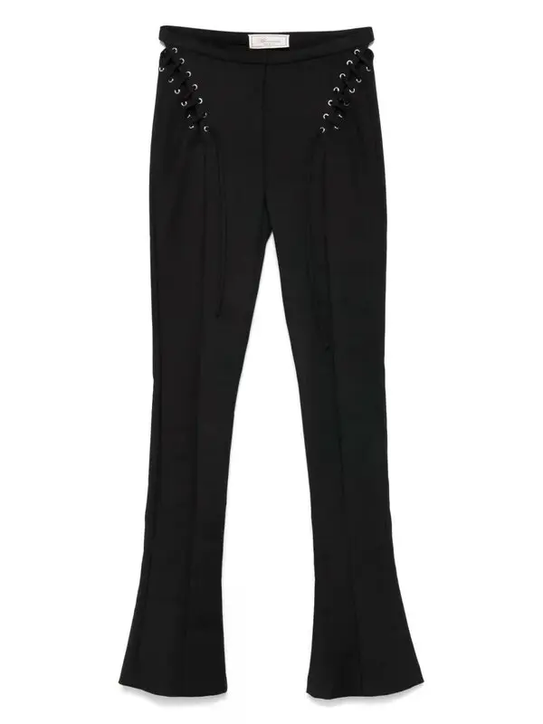 Blumarine Lace-up Detail Trousers