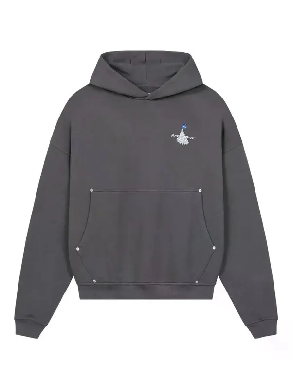 ROUGH. Peacock Hoodie - Grey