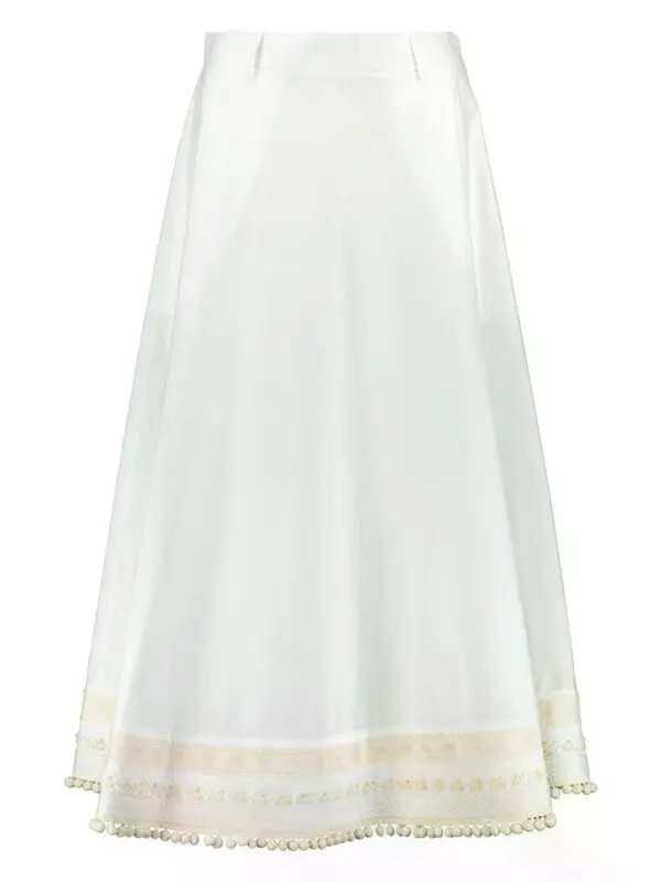 Moschino Embroidered A-line Skirt