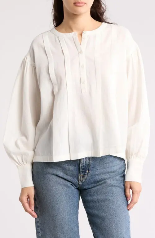 MELROSE AND MARKET Pintuck Blouse