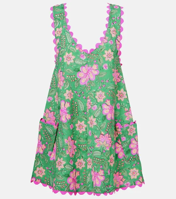 JULIET DUNN Floral Printed Minidress - Multicoloured