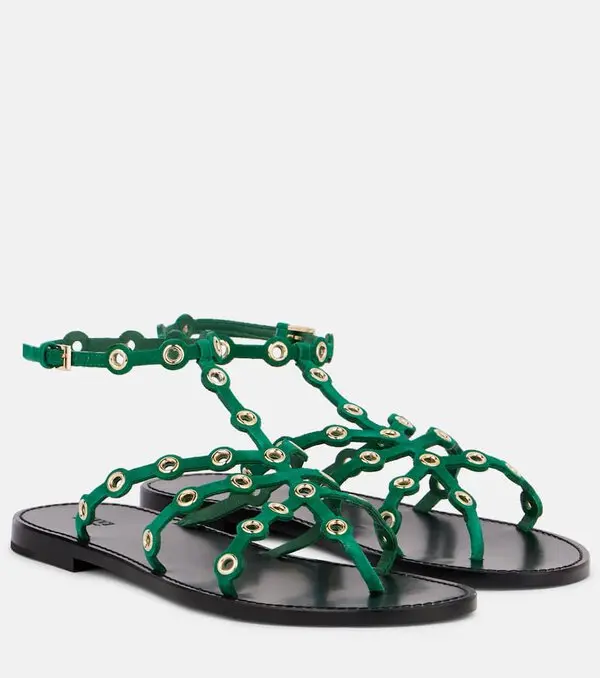 Emilio Pucci Emilio Suede Sandals - Green