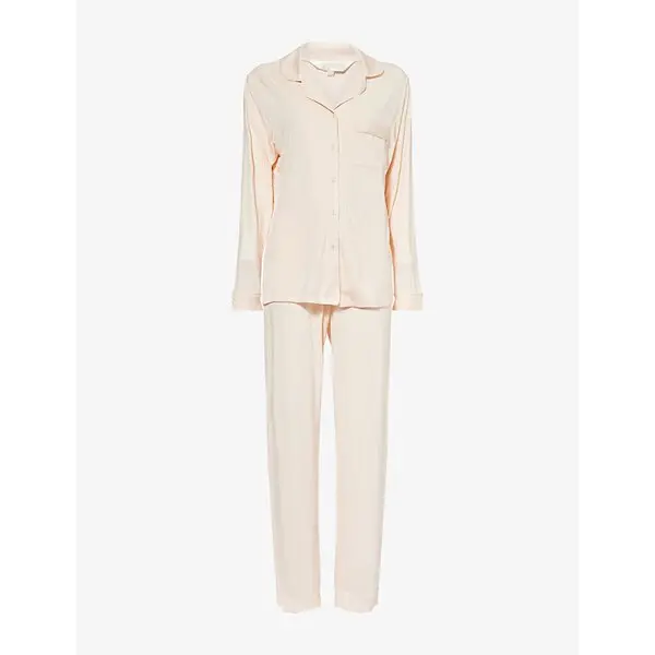 THE NAP CO Relaxed-fit Stretch-jersey Pyjama Set - Peach