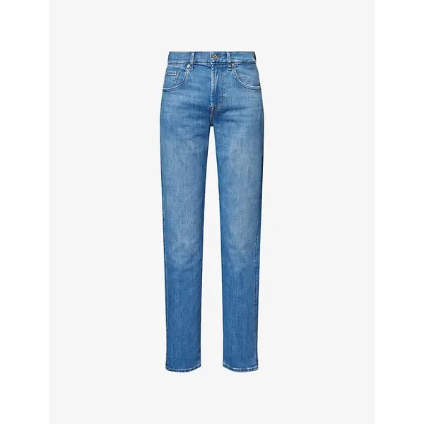 7 For All Mankind Slimmy Tapered Stretch-denim Jeans - Jazz Age