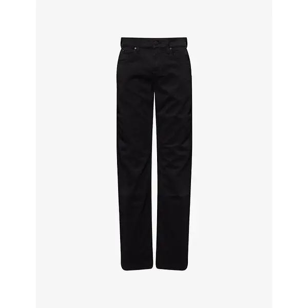 7 For All Mankind Slimmy Lux Performance Tapered-leg Trousers