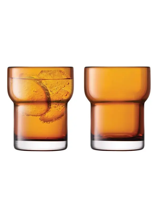 LSA Utility Amber Tumblers, Set Of 2