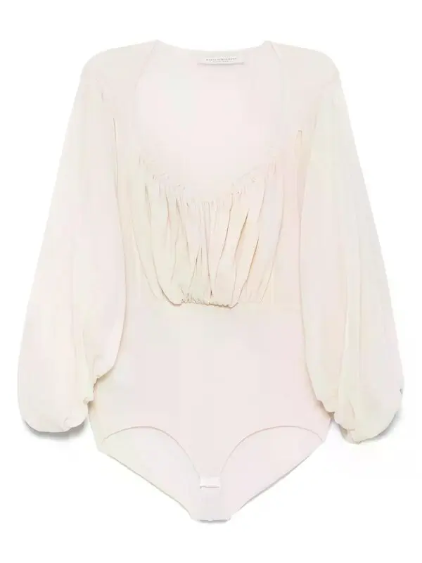 Philosophy Di Lorenzo Serafini Draped Bodysuit - Neutrals