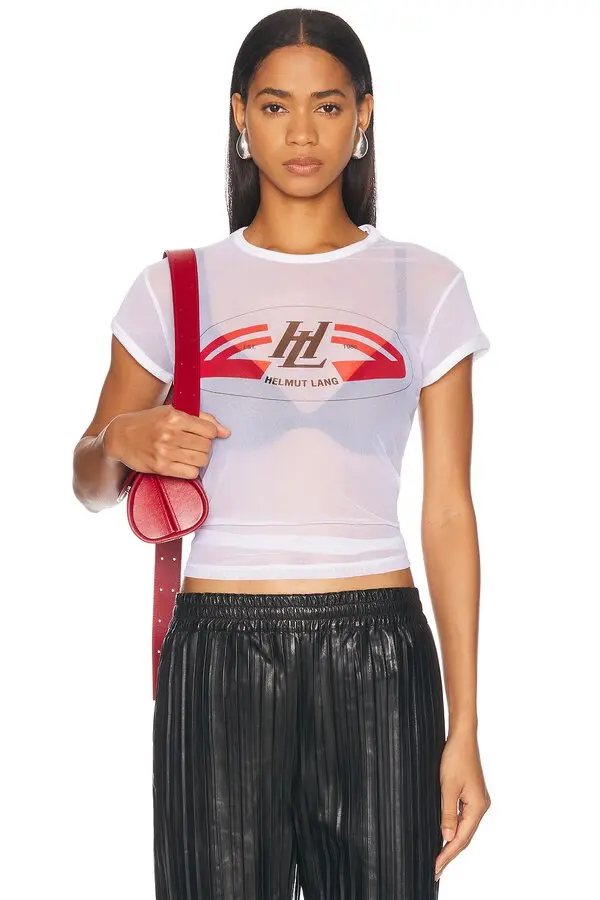 Helmut Lang Logo Slim Tee - White