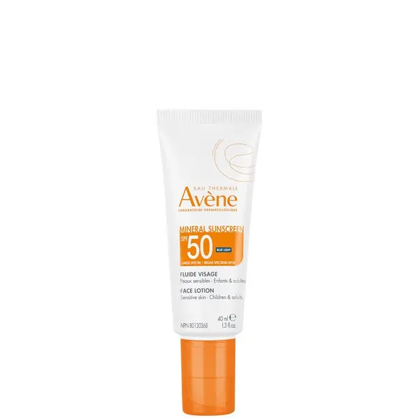 EAU THERMALE AVENE Mineral Sunscreen Spf 50 Face Lotion 1.3 Fl.oz