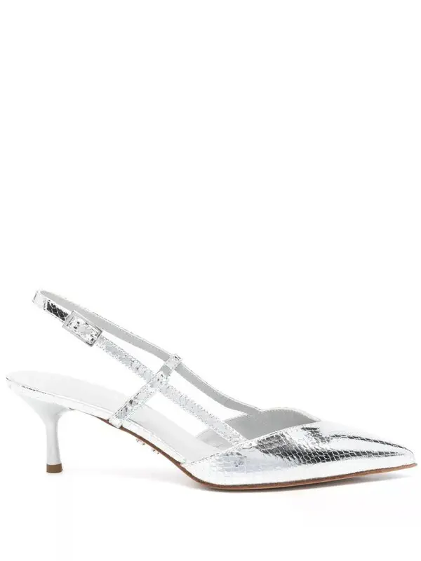 SERGIO LEVANTESI 60mm Chantal Pumps - Silver