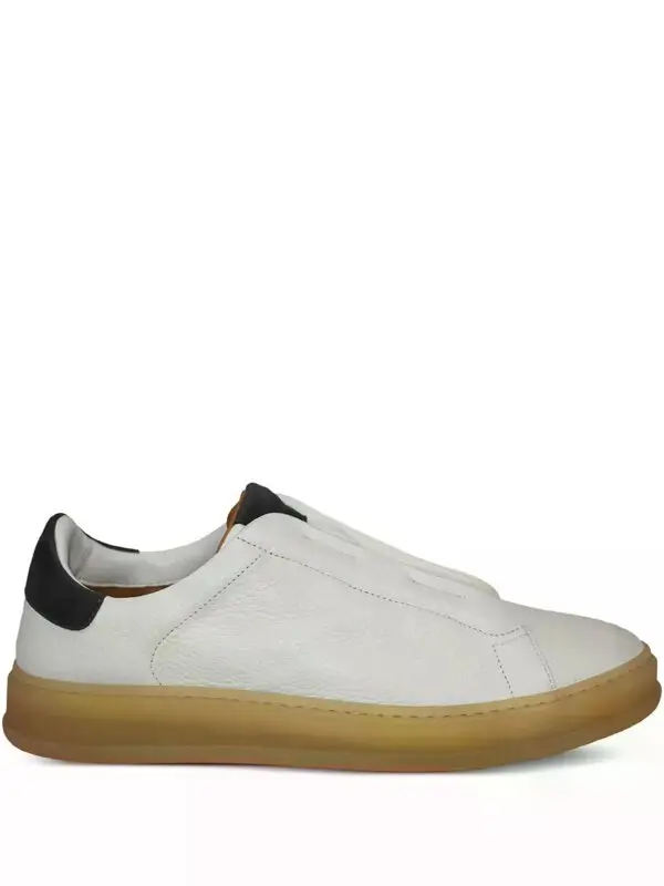 Kiton Slip-on Leather Trainers