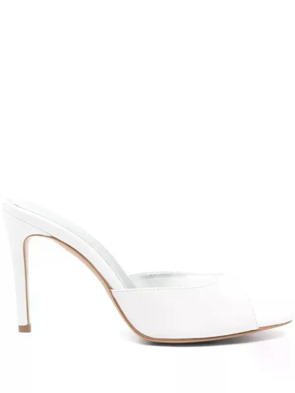 GINISSIMA 95mm Vicky Sandals - White