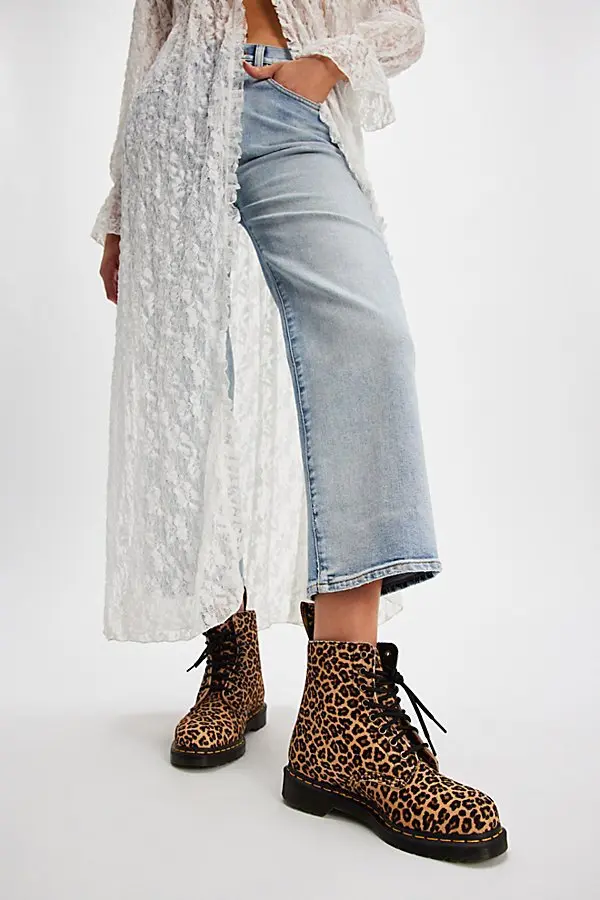 Dr. Martens 1460 Pascal Hair On Lace-up Boots