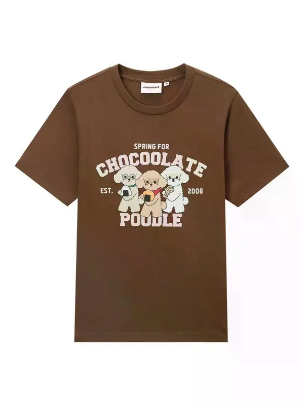 CHOCOOLATE Graphic Print T-shirt - Brown