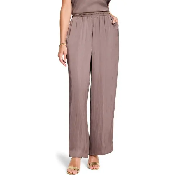 NIC+ZOE Wide Leg Satin Pants