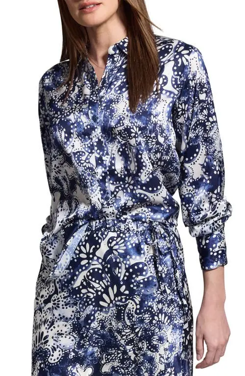NIC+ZOE Twilight Blooms Button-up Shirt
