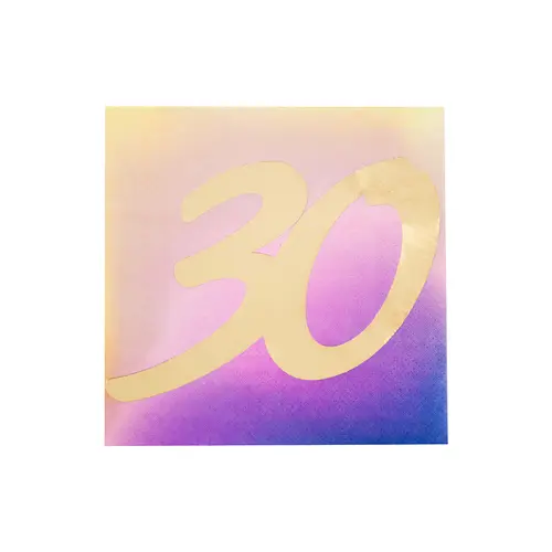 JOLLITY & CO 30th Birthday Cocktail Napkins