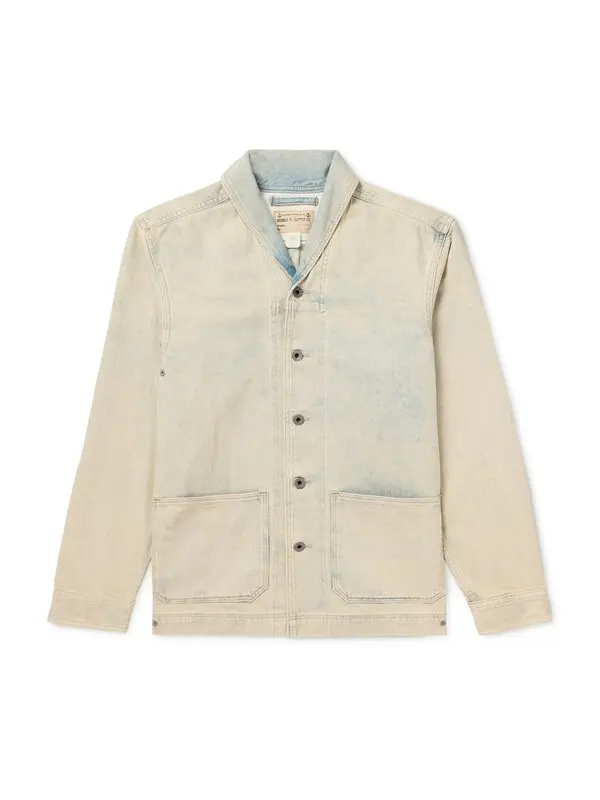 Ralph Lauren Perkins Shawl-collar Denim Overshirt - Neutrals