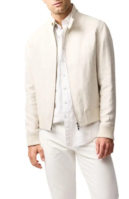 Rodd & Gunn Stavely Linen Bomber Jacket