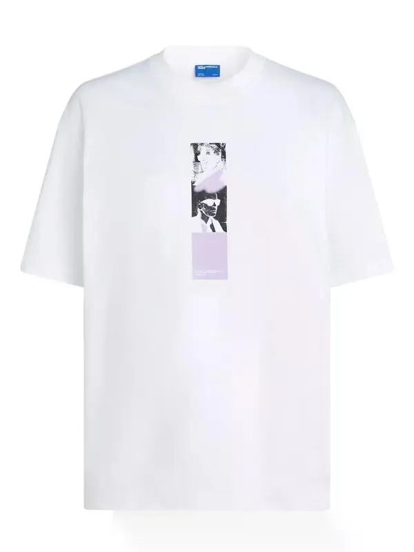 Karl Lagerfeld Repeated Graphic T-shirt