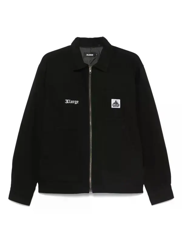 XLARGE Logo-patch Overshirt - Black