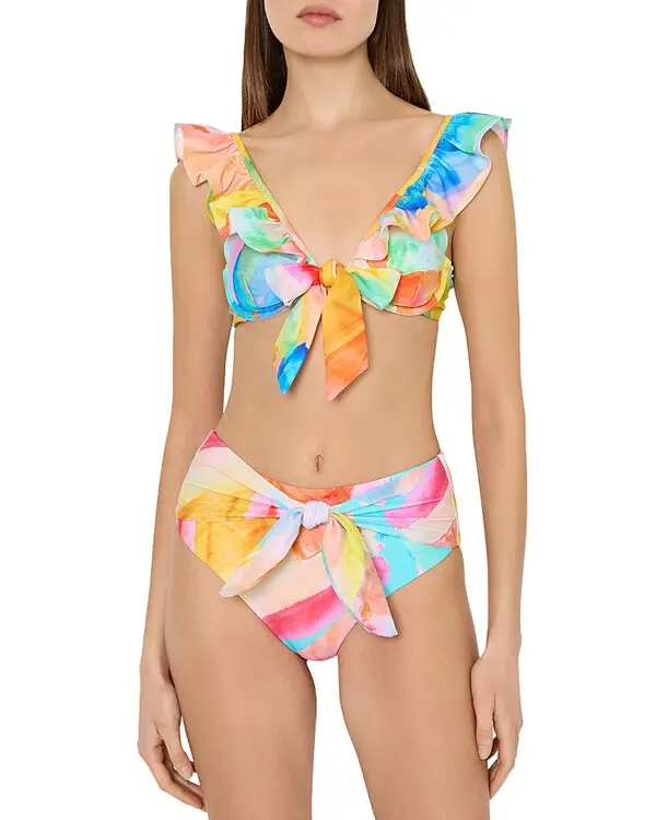 MILLY Printed Bikini Bottom