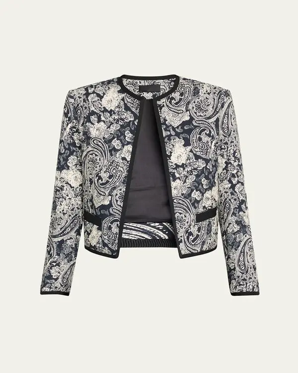 NILI LOTAN Bono Paisley Jacket - Mixed Paisley Print