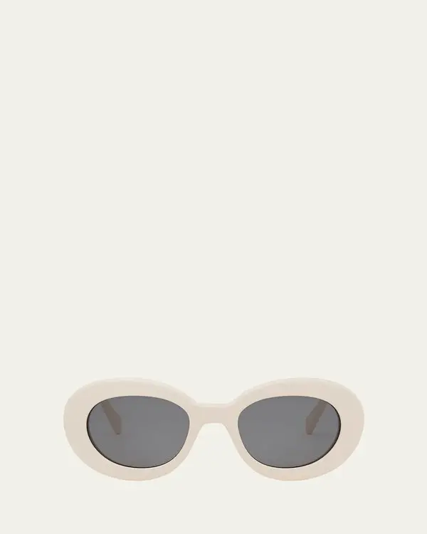 Celine Triomphe Acetate Round Sunglasses - Ivry/smk