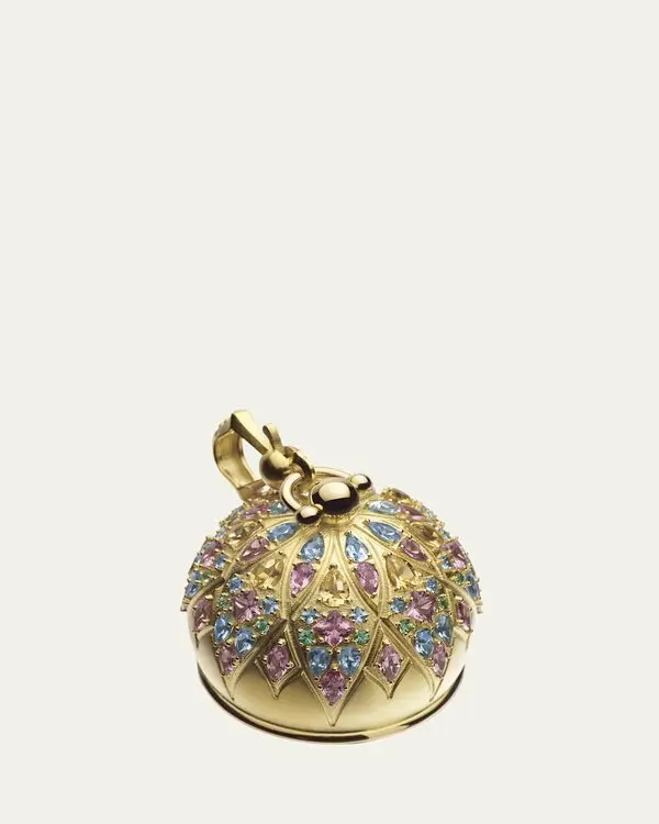 Paul Morelli 18k Yellow Gold Multi-stone Cathedral Bell Pendant - One-color