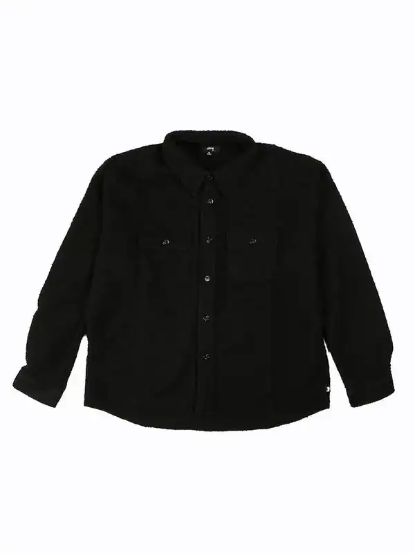 トップス stussy casentino wool cpo shirt StüSsy Casentino Wool Cpo Shirt In Black | Editorialist