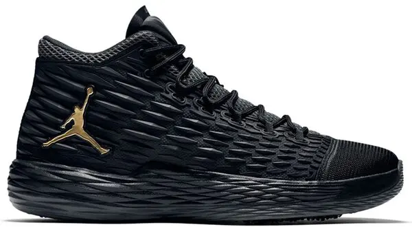 JORDAN Melo M13 Gold Athletic Sneakers - Black/metallic Gold/anthracite