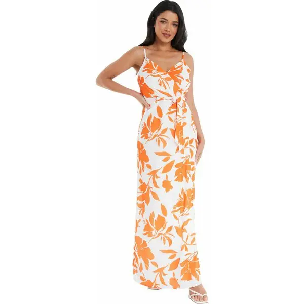 QUIZ Crepe Maxi Dress With Slit