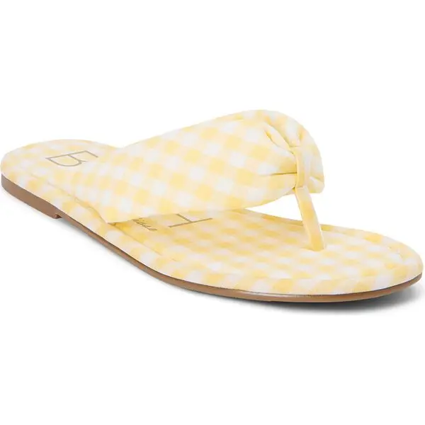 Matisse Gidget Flip Flop - Yellow Gingham
