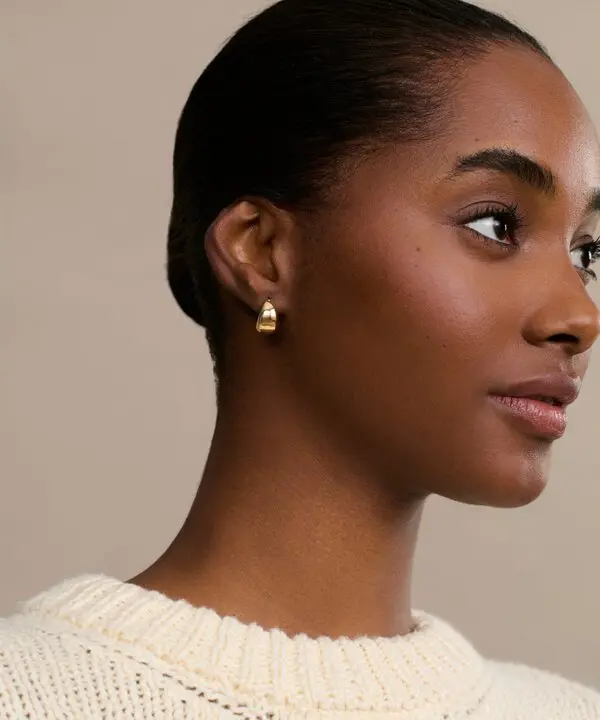 Jenni Kayne Felix Dome Hoop Earrings - Gold