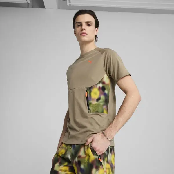 PUMA Hoops X Tech Graphic T-shirt - Brown