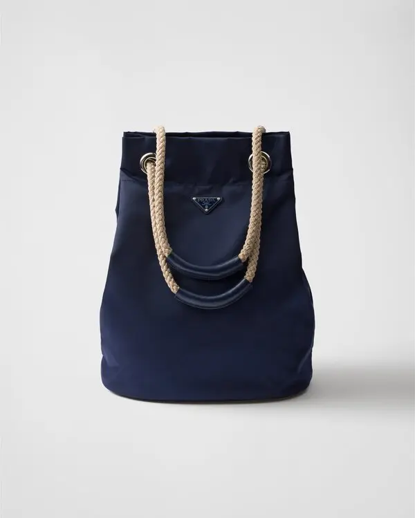 Prada Medium Re-nylon Tote Bag - Baltic Blue