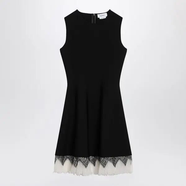 Alexander McQueen Dress With Spiderweb Lace - Black