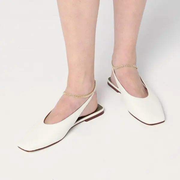 MARIA LUCA Augusta Slingbacks - White