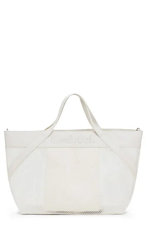 Desigual Fishnet Mesh Shopper Bag