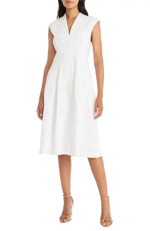 maggy london fit & flare dress Dominique Midi Fit & Flare Dress Fit and Flare main image 0