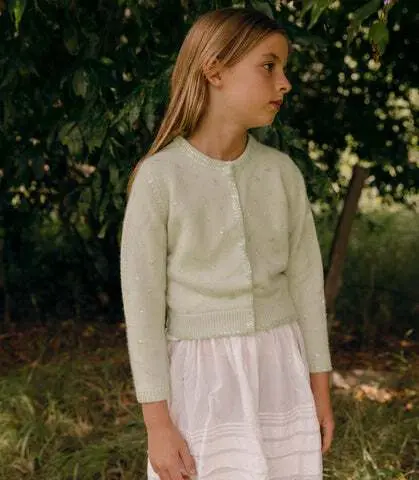 DÔEN Little Paillette Cardigan