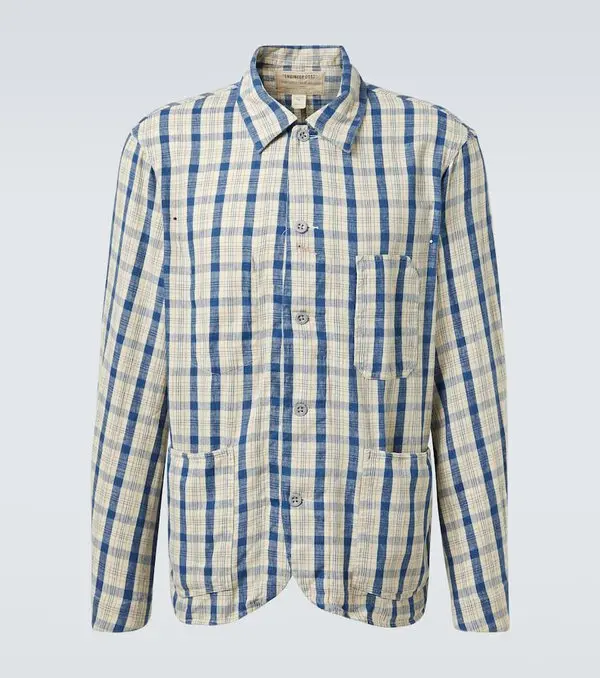 Ralph Lauren Checked Cotton And Linen Shirt