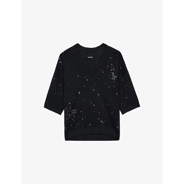 Zadig&Voltaire Wully Rhine Knitted Top - Ecru