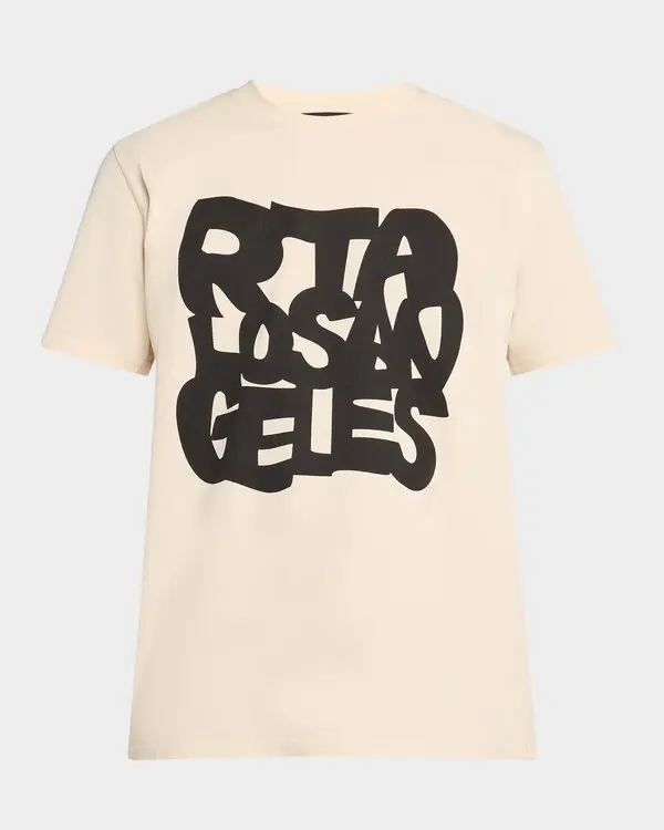 RtA Liam Cotton T-shirt - Tan Wave Rta