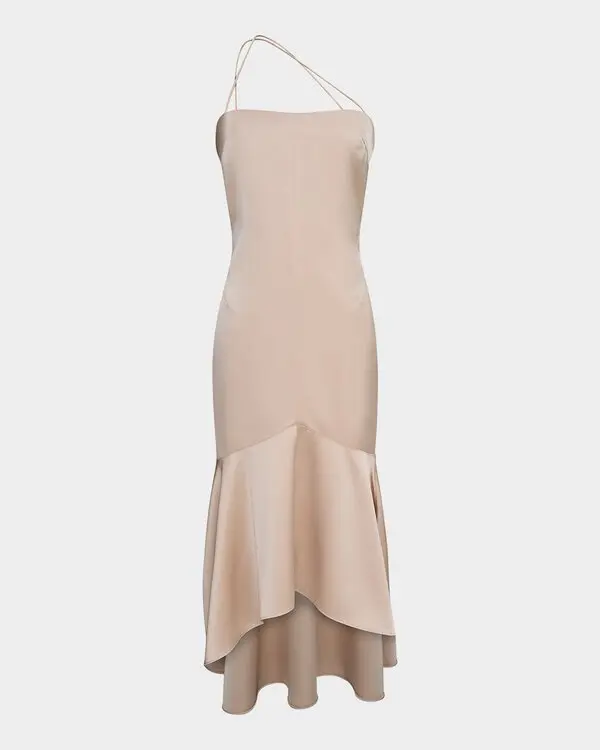 ET OCHS Sierra Asymmetric Midi Dress